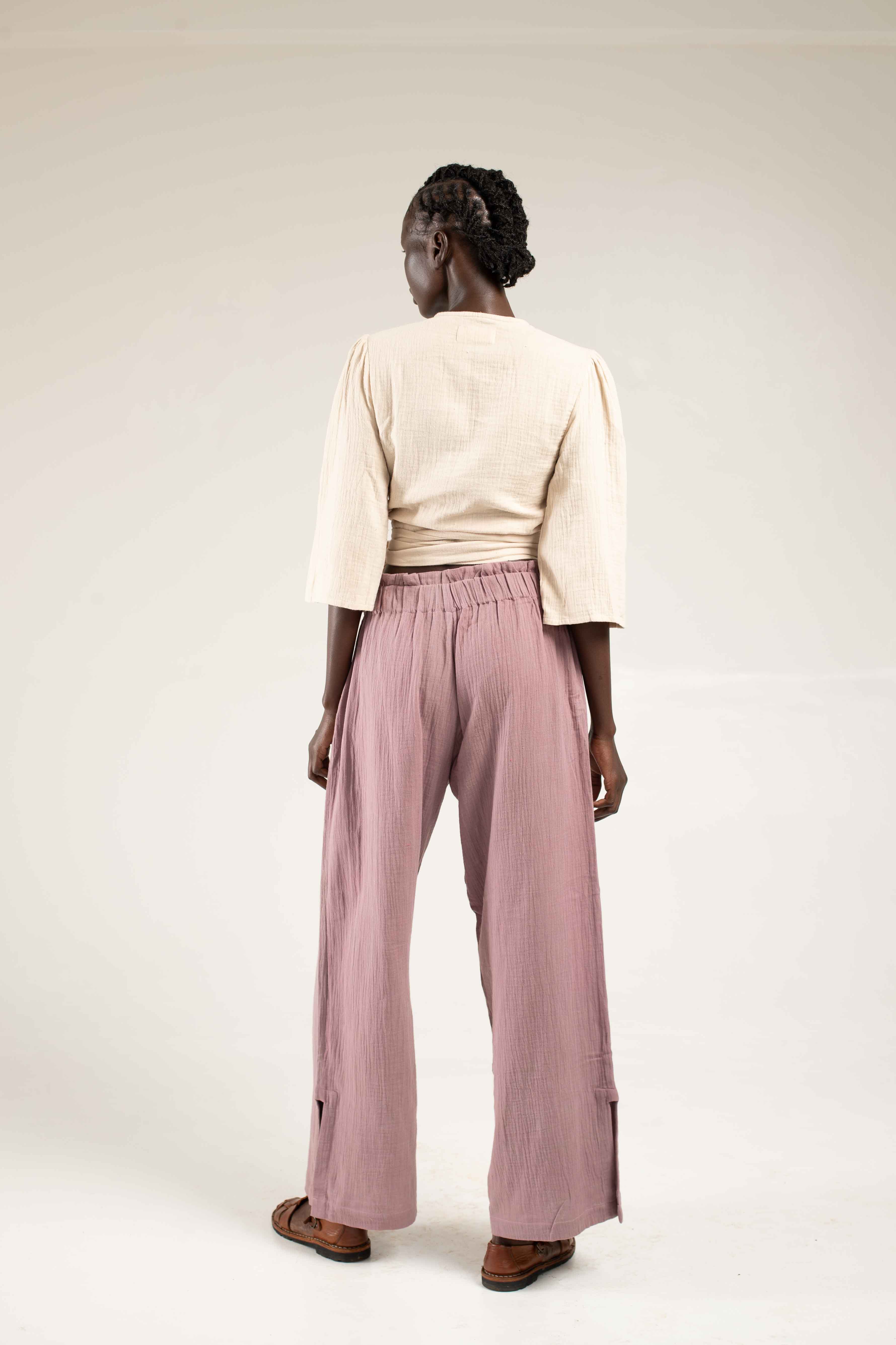 Wide leg pants Musk – Hamaji Studio