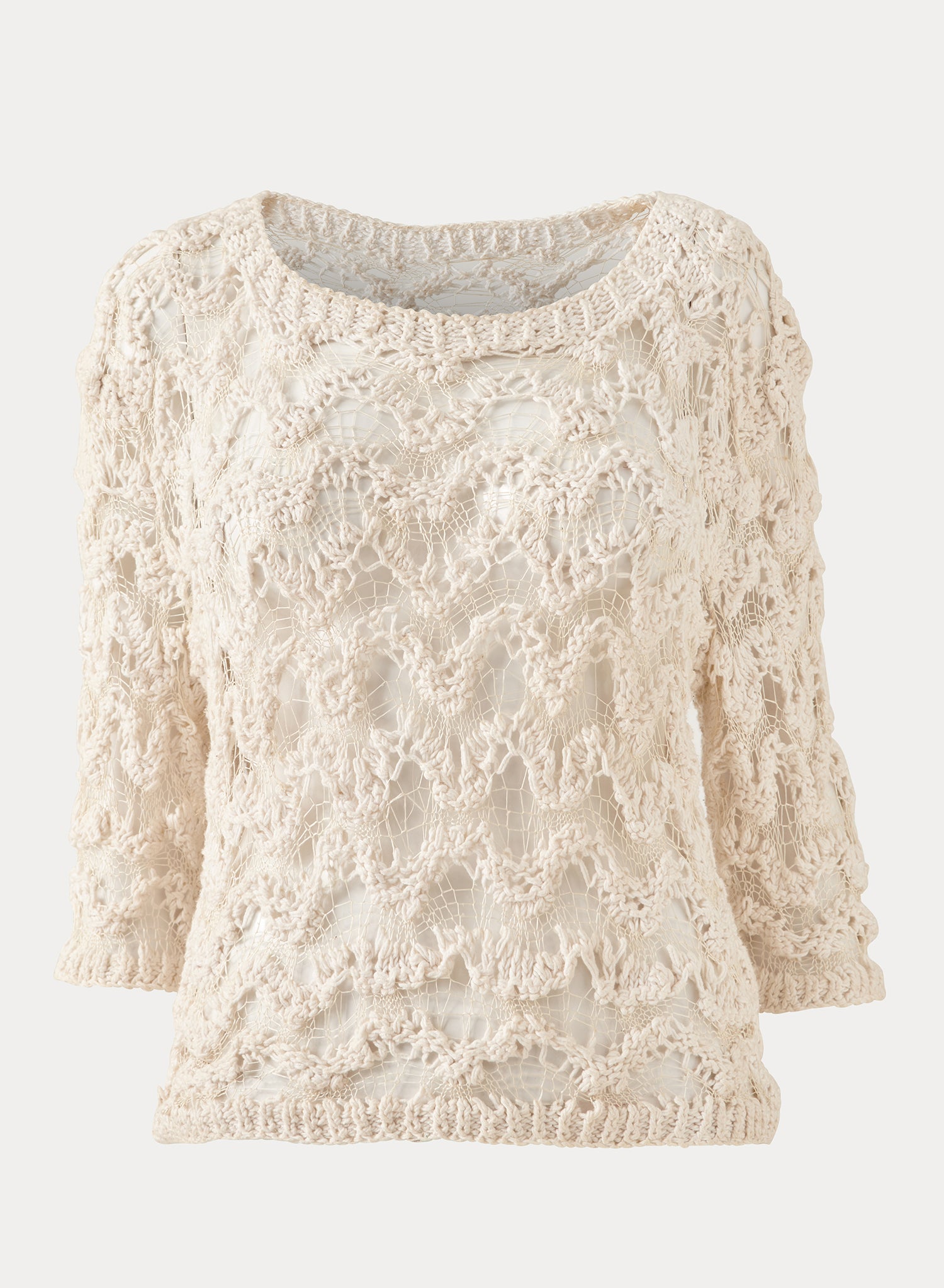 Hand spun silk and cotton knitted top – Hamaji Studio